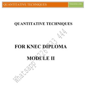 Quantitative Techniques(QT) notes KNEC Diploma - pdf notes