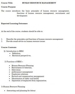 Human Resource Management notes - pdf notes