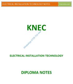 Electrical Installation Technology Pdf KNEC notes - pdf notes