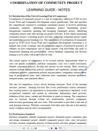 Coordination of Community Project Pdf notes TVET CDACC Level 6 CBET ...