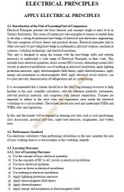 Electrical Principles Pdf notes TVET CDACC Level 6 CBET - pdf notes