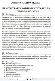 Communication Skills Pdf Lecture notes TVET CDACC Level 6 CBET - pdf notes