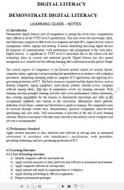 Digital Literacy Pdf Lecture notes TVET CDACC Level 6 CBET - pdf notes