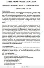 Entrepreneurship Skills Pdf notes TVET CDACC Level 6 CBET - pdf notes