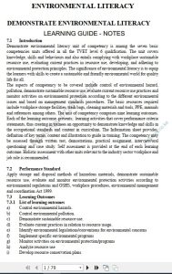 Environmental Literacy Pdf Lecture notes TVET CDACC Level 6 CBET - pdf ...