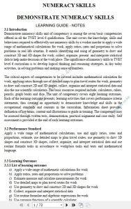 Numeracy Skills Pdf Lecture notes TVET CDACC Level 6 CBET - pdf notes