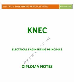 Electrical Engineering Principles Pdf notes KNEC Diploma - pdf notes