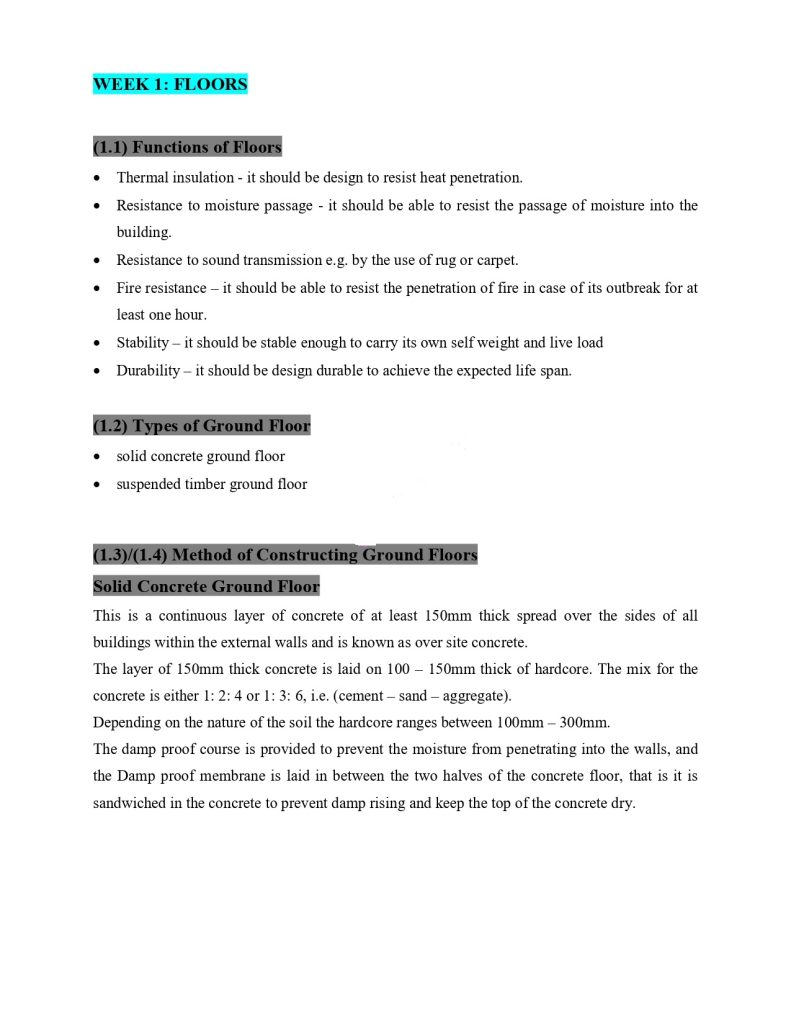 Building Construction II Pdf Notes KNEC - Pdf Ebooks Building Construction II Pdf Notes KNEC - Pdf Ebooks
