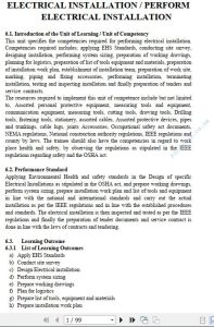 Electrical Installation/Perform Electrical Installation Pdf notes TVET ...
