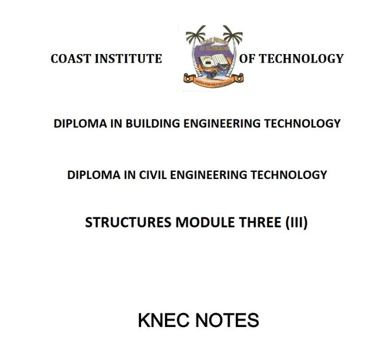 Structures III KNEC Pdf notes - pdf notes